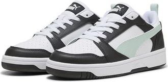 Puma Rebound V6 Low, Basket Unisexe, PUMA Black-Peaceful Blue-PUMA White
