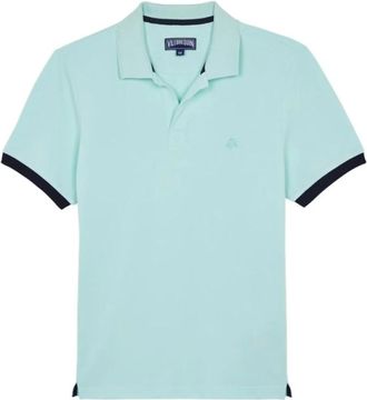 Vilebrequin Homme, Tops, Bleu, Taille: XL Polo en Piqu&eacute; de Coton Palatin