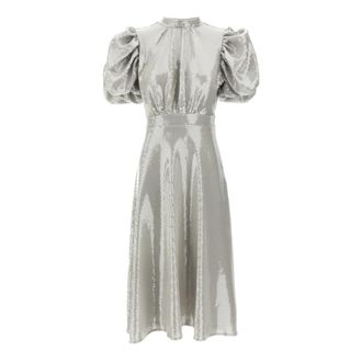 Rotate Midi Paillettenkleid - - Dresses - Damen - Grau - XS