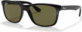 Ray-Ban Rb4181 Sonnenbrillen Schwarz Fassung Grün Glas Polarisiert 57-16