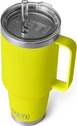 Yeti Rambler Trinkbecher Mit Trinkhalmdecke, Firefly Yellow, 42 oz (1,2 l)