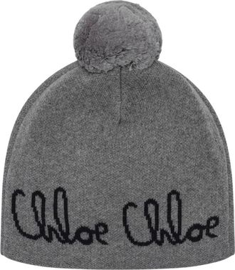 Chlo&eacute; Femme, Accessoires, Gris, Taille: XL Pull On Hat
