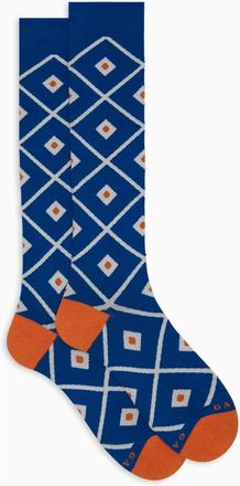 Gallo Gallo, Femme, Sous-v&ecirc;tements, Multicolore, Taille: ONE Size Longues Chaussettes Argyle en Coton