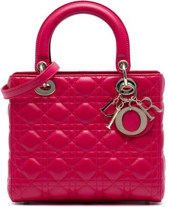 Dior Hobo Bags - Medium Lambskin Cannage Lady Dior - Gr. unisize - in Gold - für Damen