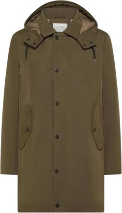 Seventy Parka en coton technique - Homme - Manteaux - Vert - Taille: L