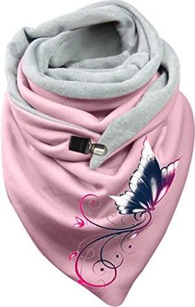 Generic &Eacute;charpe chaude &agrave; boutons pour femme Motif fleurs, G, Taille unique