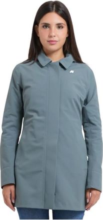 K-Way Femme, Vestes, Vert, Taille: 42 FR Mathy Bonded Trench
