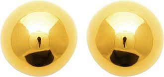 Brillaxis Boucles doreilles boule acier dor&eacute; 10mm