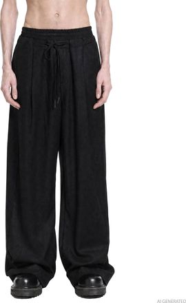 Andrea Ya'aqov Wool Cashmere Drawstring Trousers