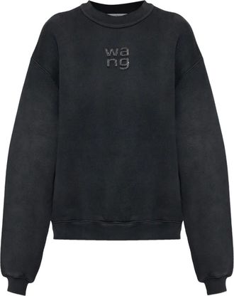 Alexander Wang logo-embellished sweater - Grau