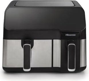 Hisense HAF2900D Heißluftfritteuse Dual, Schwarz LED