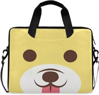 Alaza Sac pour ordinateur portable de 40,6 &agrave; 15,6 pouces - Motif t&ecirc;te de pingouin gris - Sac pour ordinateur portable de 40,6 &agrave; 15,6 - Sac fourre-tout pour 