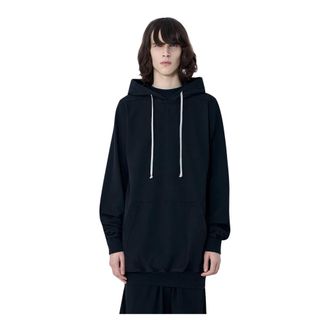 Rick Owens Kapuzenpullover mit Kordelzug - - Sweatshirts & Hoodies - Herren - Schwarzk - S