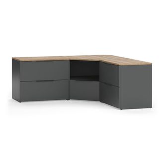 Vicco Wohnwand Wido, Anthrazit/Sonoma, 3 Teile