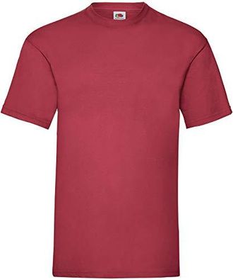 Fruit Of The Loom Fruit of The Loom T-Shirt de Baseball Classique &agrave; Manches Courtes pour Homme, Rouge Brique, XXL