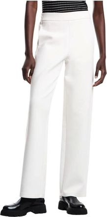 Emporio Armani Homme, Pantalons, Blanc, Taille: M Pantalon coupe d&eacute;contract&eacute;e avec broderie logo
