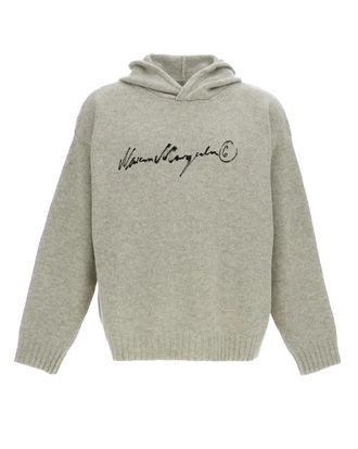 Maison Margiela Wool-Blend Hoodie - Gray