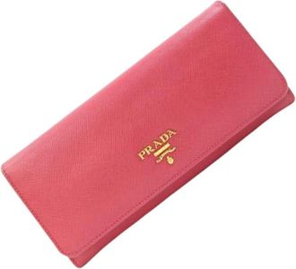 Prada Portefeuille long Saffiano Pre-owned (bi-pli) - Femme - Pre-owned - Rose - Taille: ONE Size