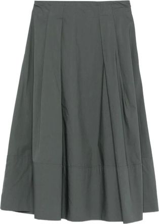 Woolrich Femme, Jupes, Vert, Taille: 38 FR Jupe Midi Pliss&eacute;e