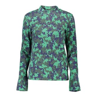 GANT Gr&uuml;ner Langarm-Logo-Pullover - - Tops - Damen - Gr&uuml;n - XS