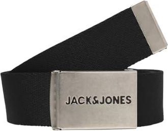 Jack & Jones Jacsimon Belt Ln Ceinture, Noir, 105 cm Hommes