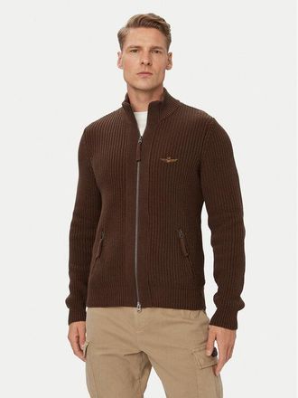 Aeronautica Aeronautica Militare Strickjacke 262MA1664UL00409 Braun Regular Fit