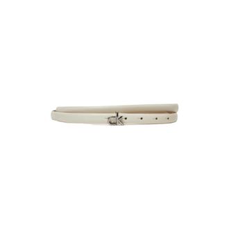 Calvin Klein Wei&szlig;er Lederg&uuml;rtel Minimalistische Schnalle - - Accessories - Damen - Wei&szlig; - ONE SIZE