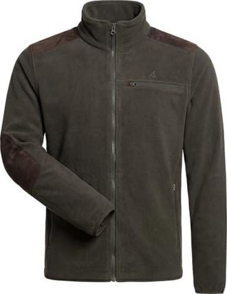 Ace Schakal Veste polaire de chasse pour homme - Veste outdoor en polaire pour homme - avec trois poches et &eacute;lastique - Noir - XL