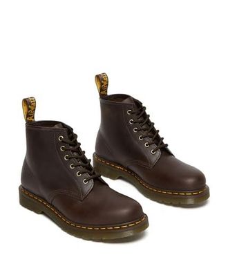 Dr. Martens Mixte 101 Amphibians, Dark Brown Crazy Horse, 39 EU