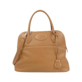 Herm&egrave;s Pre-owned Bolide 31cm Clemence Tasche - - Pre-owned - Damen - Braun - ONE SIZE