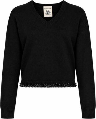 Semicouture Rundhalspullover - Schwarz