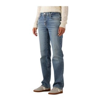 7 For All Mankind Blaue Straight Leg Jeans f&uuml;r Frauen - - Jeans - Damen - Blau - W26