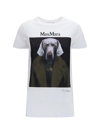Max Mara Wegman Graphic Print T-Shirt - White