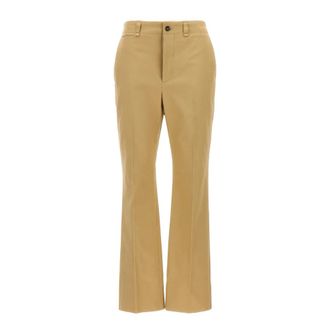 Saint Laurent Drill Pants - - Trousers - Damen - Beige - XS