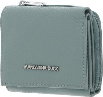 Mandarina Duck Mellow Leather Wallet, Accessoire de Voyage-Portefeuille Femmes, Iceberg Green, Taille Unique