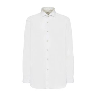 Kiton Wei&szlig;es Baumwollhemd - - Shirts - Herren - Wei&szlig; - XL