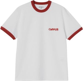 Carhartt Work in Progress Homme, Tops, Blanc, Taille: M S/S IP Ringer T-Shirt