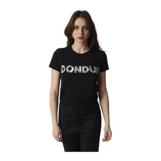 Dondup T-Shirt D&eacute;contract&eacute; - Femme - Tops - Noir - Taille: 40 FR