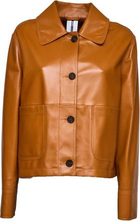 S.W.O.R.D 6.6.44 S.w.o.r.d 6.6.44, Femme, Vestes, Brun, Taille: 42 FR 6644 Leather Jacket