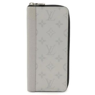 Louis Vuitton Pre-owned Zippy Wallet Vertical Monogram Taiga Long Wallet - Homme - Pre-owned - Blanc - Taille: ONE Size
