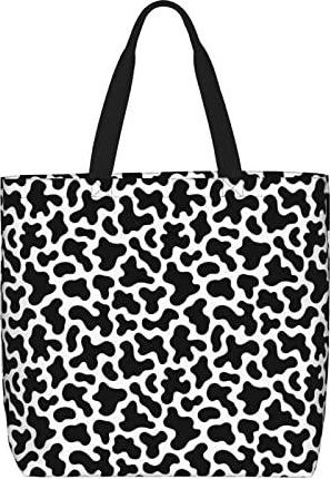 Generic Sac De Courses Imprim&eacute; Dalmatien Sac &Agrave; Bandouli&egrave;re En Toile Personnaliser Avec Poign&eacute;es Sacs &Agrave; Main, Pour Filles, &Eacute;cole, Voyage, Tous Les Jours