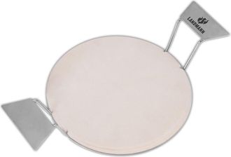 Landmann | Pizzastein für Gasgrill | Cordierit | ca. Ø 30,5 cm | Modulus-System | Edelstahl-Griffe | Für Gasgrill, Holzkohlegrill & Backofen geeignet | Zur Zub