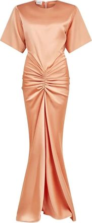 Andamane Femme, Robes, Rose, Taille: 38 FR Iris Short Sleeves Maxi Dress