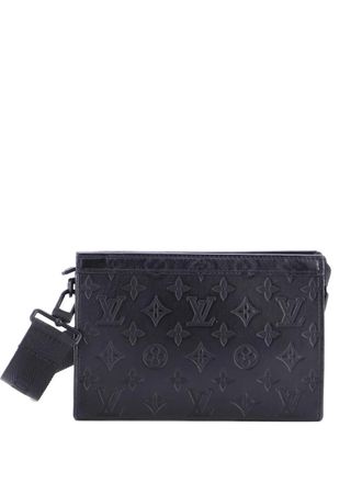 Louis Vuitton Gaston Wearable Wallet Monogram Shadow Leather crossbody bag - Noir