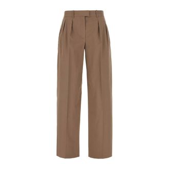 The Row Femme, Pantalons, Brun, Taille: 34 FR Pantalons &Eacute;l&eacute;gants pour Hommes et Femmes