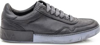 Dolce & Gabbana Homme, Chaussures, Noir, Taille: 40 EU Portofino Calfskin Baskets