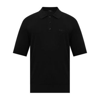 Balmain Homme, Tops, Noir, Taille: M Polo Vintage Brod&eacute;