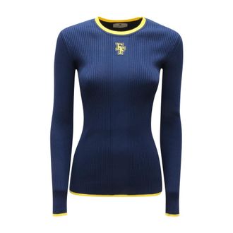 Elisabetta Franchi Mk90M46E2 Pullover - - Knitwear - Damen - Blau - L