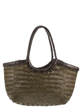 Dragon Sac Dragon Nantucket en cuir de veau de buffle tiss&eacute; bicolore
