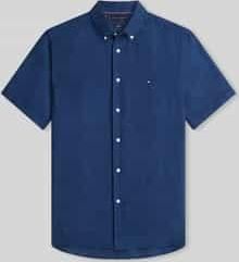 Tommy Hilfiger Regular Fit Kurzarmhemd aus reinem Leinen